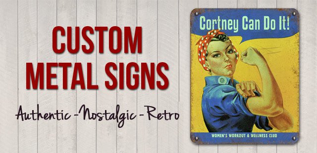 Custom Photo Metal Signs Made GZYZXP Custom Last Name Metal Sign, Metal ...
