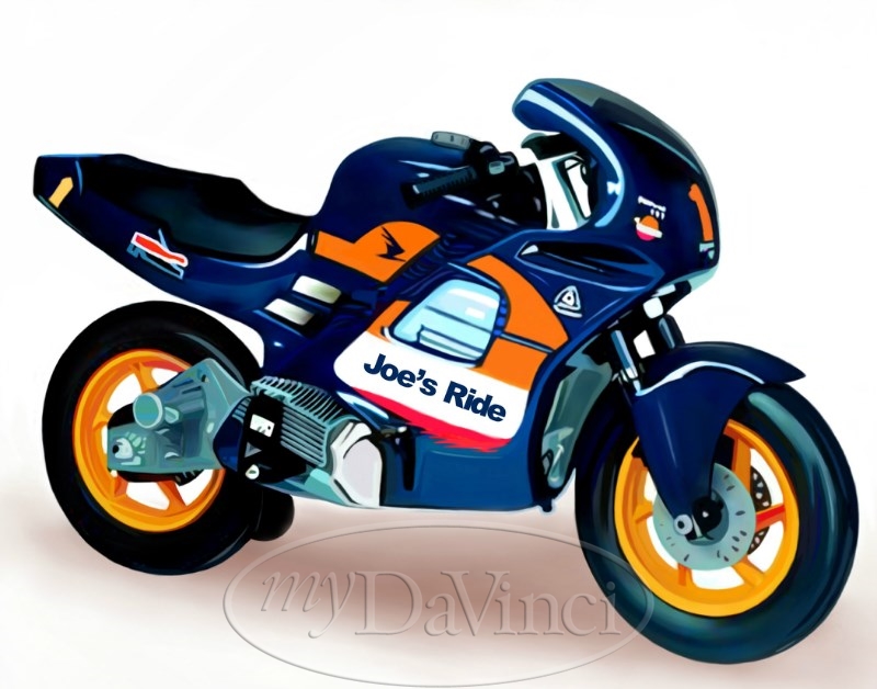 Motorcycle Pop Art Print