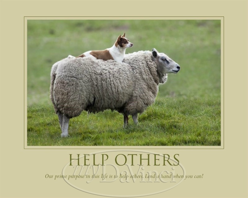 Help Others - Custom Inspirational Poster with Your Text