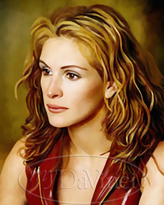 Julia Roberts Oil Painting Giclee
