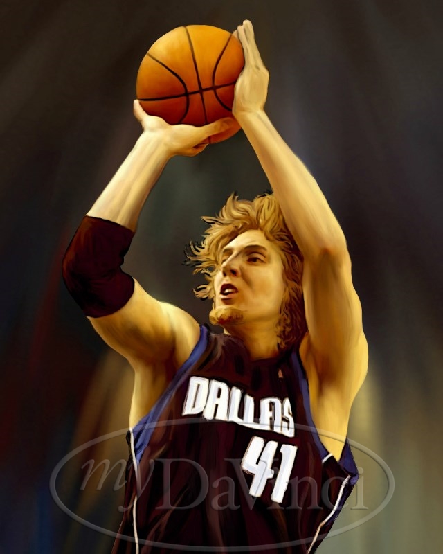 Dirk Nowitzki Pop Art Print