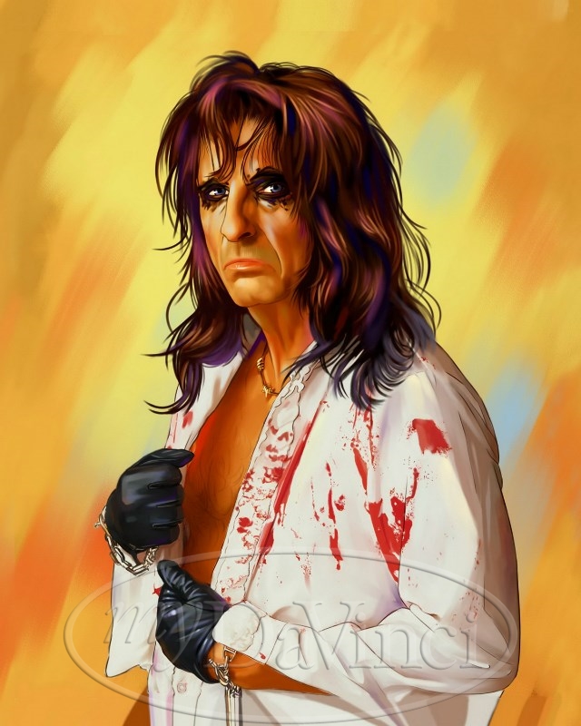 Digital Prints Alice Cooper I Art Print Art & Collectibles Prints etna ...