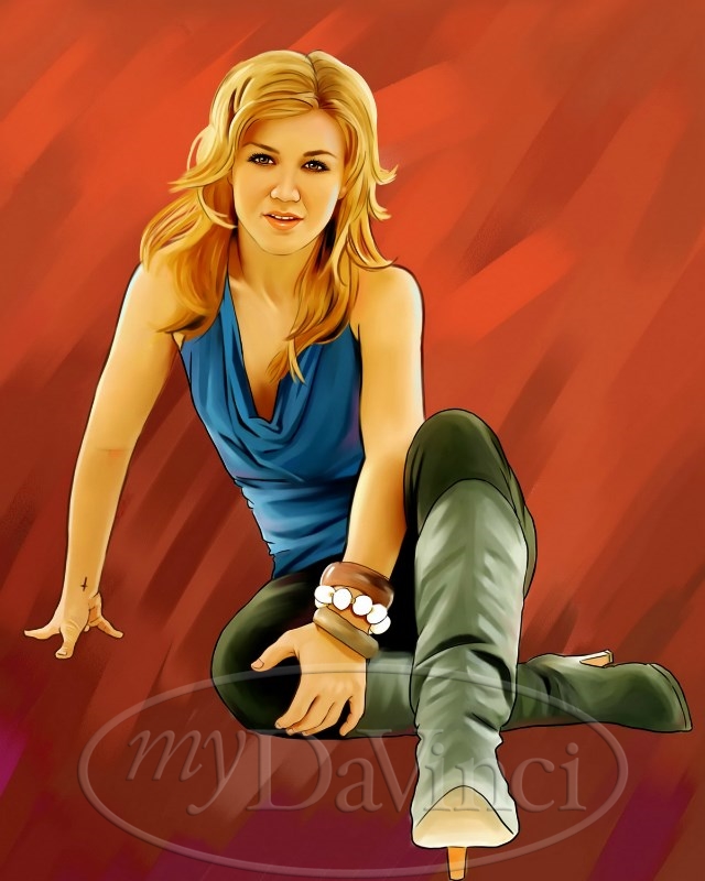 Kelly Clarkson Pop Art Print