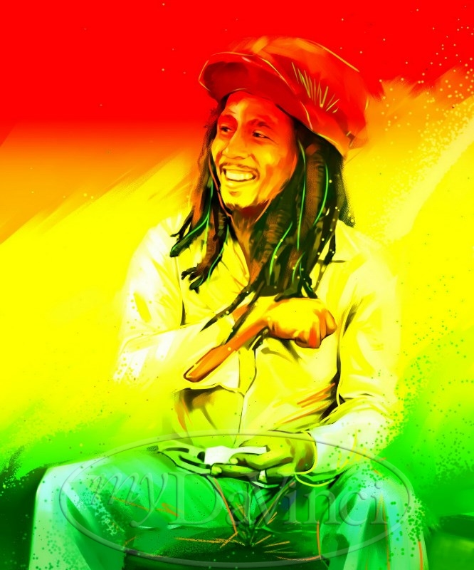 Bob Marley Pop Art Print