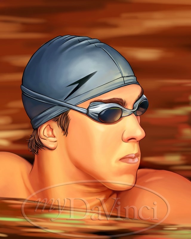 Michael Phelps Pop Art Print