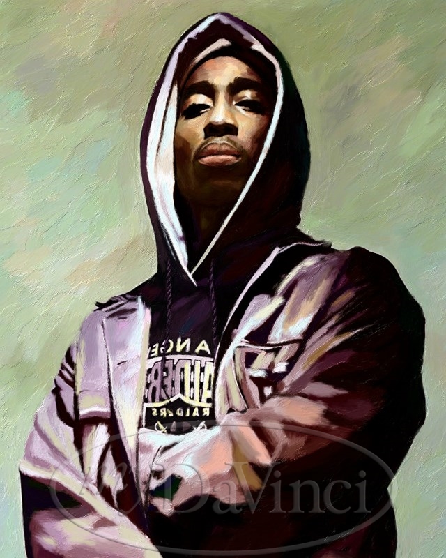 2Pac Oil Painting Giclee