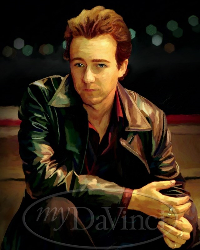 Edward Norton Oil Painting Giclee