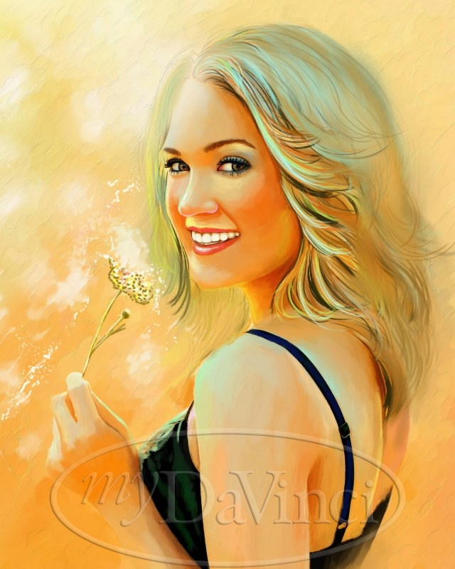 Carrie Underwood Oil Painting Giclee