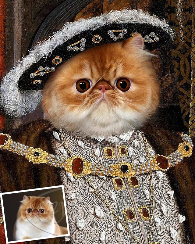 Personalized Masterpiece Portrait of Henry VIII from Photo