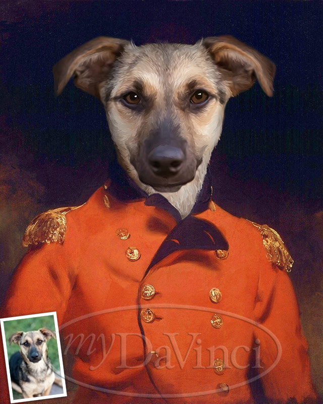 Personalized Masterpiece Portrait of Sir John Moore from Photo