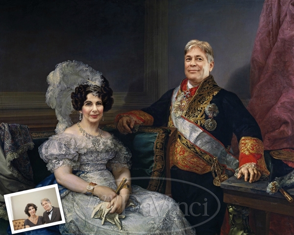 Personalized Masterpiece A Royal Couple from Photos