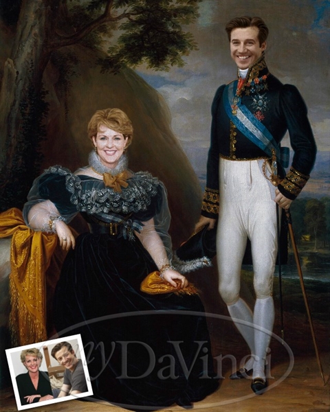 Custom Royal Portrait the Dukes of Quiroga from Photos