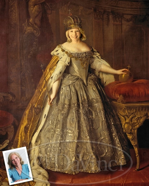 Custom Royal Portrait and Masterpiece Empress Anna from Photo