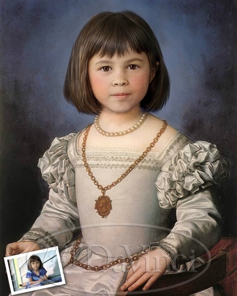 Custom Renaissance Portrait of Bia from Photo