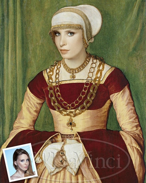 Custom Renaissance Portrait of Ursula from Photo