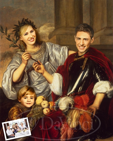 Personalized Renaissance Masterpiece Allegorical Family Portrait from ...