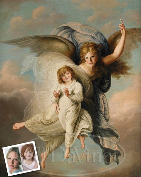 Personalized Angel and Child Masterpiece from Photos