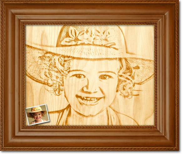 Photo Wood Engraving | Wood Burning Picture | Wood Burning Portrait