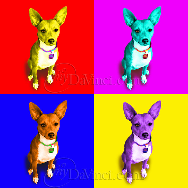 Dog Pop Art Canvas